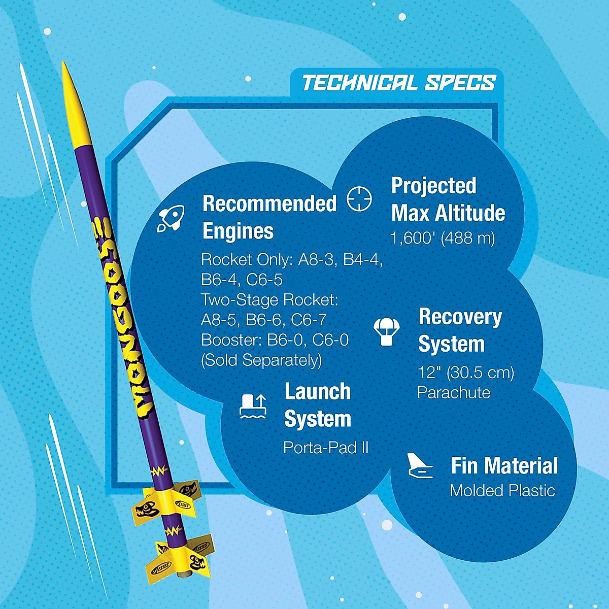 Estes 2092 Mongoose Flying Model Rocket Kit,Brown/A