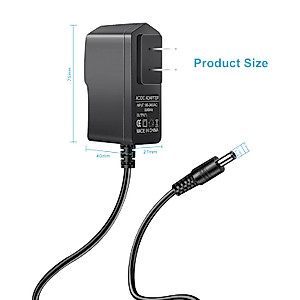 12V Power Supply Adapter for Yamaha Keyboard PSR YPG YPT DD Series, Replacement Yamaha PA130 PA150 12V AC DC Adapter Charger Cord