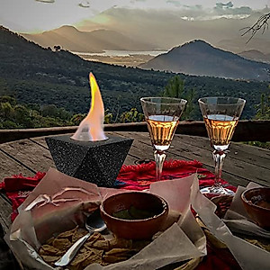 Tabletop Fire Pit, Indoor Fire Pit, Ethanol Fire Pit Table Top Firepit, Fire Bowl, Smores Maker,Mini Personal Fireplace Indoor Outdoor Garden Decor(Starlight Style)