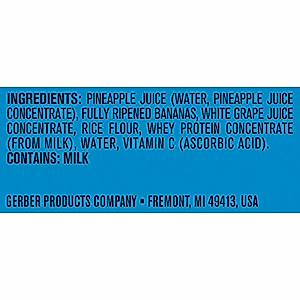 Gerber Baby Food 2nd Foods, Snacks for Baby, Hawaiian Delight Dessert, 3.5 Ounce Tubs, 2-Pack (Pack of 8)