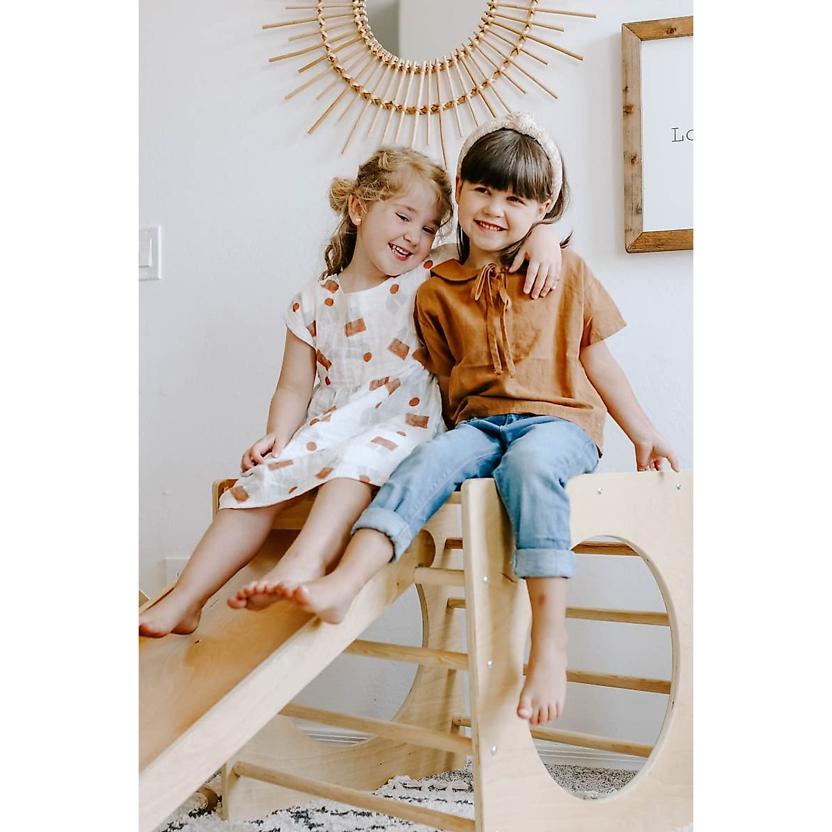 Montessori Climbing Cube with Optional Rock Wall Climbing Ramp (with 1 Ramp)