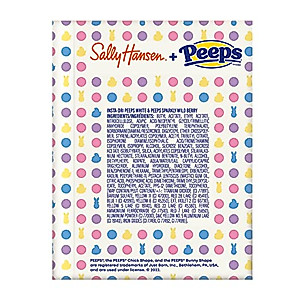 Sally Hansen Insta Dri Nail Polish Duo 2 Pack: PEEPS & LOVE (PEEPS WHITE & PEEPS SPARKLY WILD BERRY)