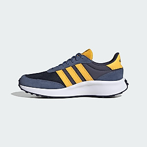 adidas Men's Run 70s Sneaker, Ink/Bold Gold/Crew Blue, 12