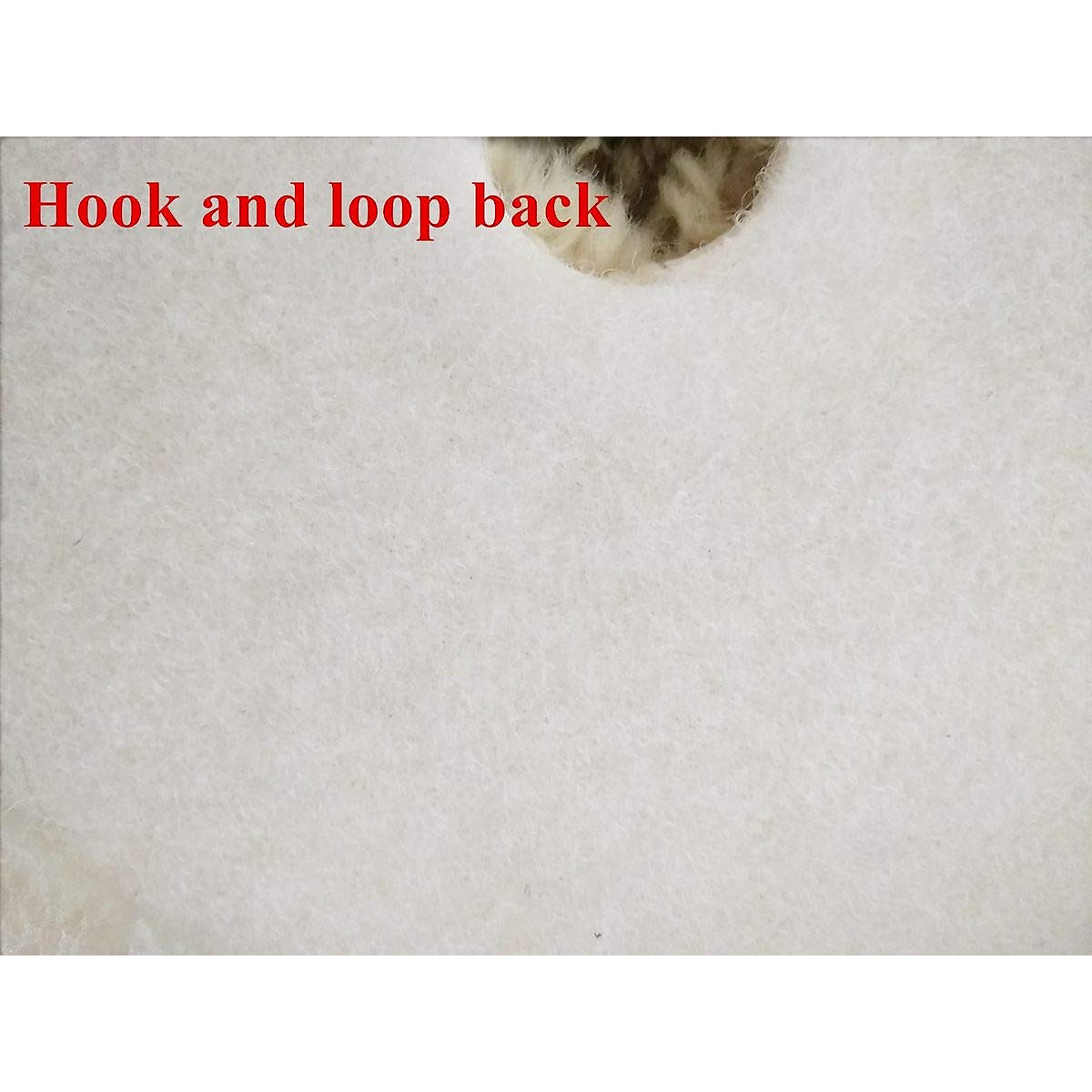 Sisha-A Wool Polishing Pads, 2 Pack 7" Buffing Pads with Hook and Loop Back for Compound, Cutting & Polishing, 100% Natural Wool, Thick and Aggressive