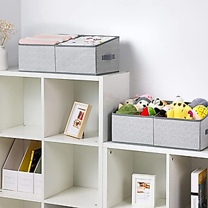 Foldable Storage Bins Handles Closet Baskets Organizing Clothes Foldable Clothing Basket Containers Shelves
