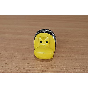 TEMBO AFRICA Handmade Soapstone African Hippo Figurine Sculpture 2 Inches Height x 3 Inches Long Pineapple Yellow Handmade From Africa