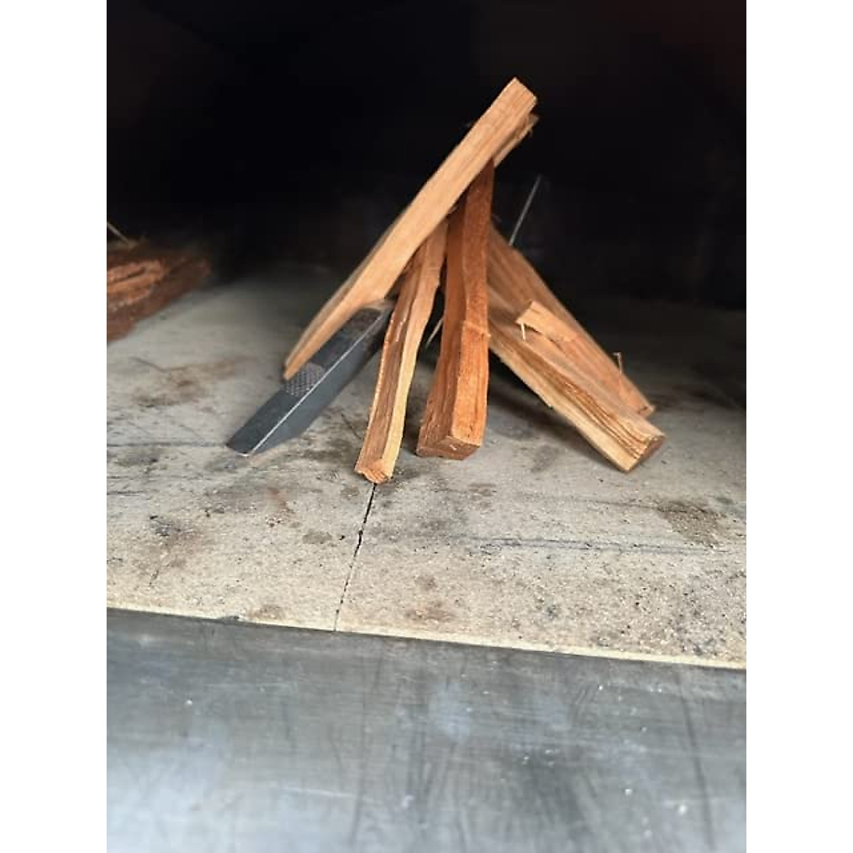 Wood Oven Andiron Log Holder