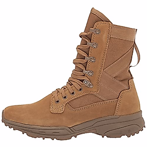 GARMONT TACTICAL T8 NFS 670 Military Combat Boots for Men and Women, Army, Air Force, AR670-1 Compliant Footwear, Lightweight, Suede Leather, Coyote, Size 10.5 Wide