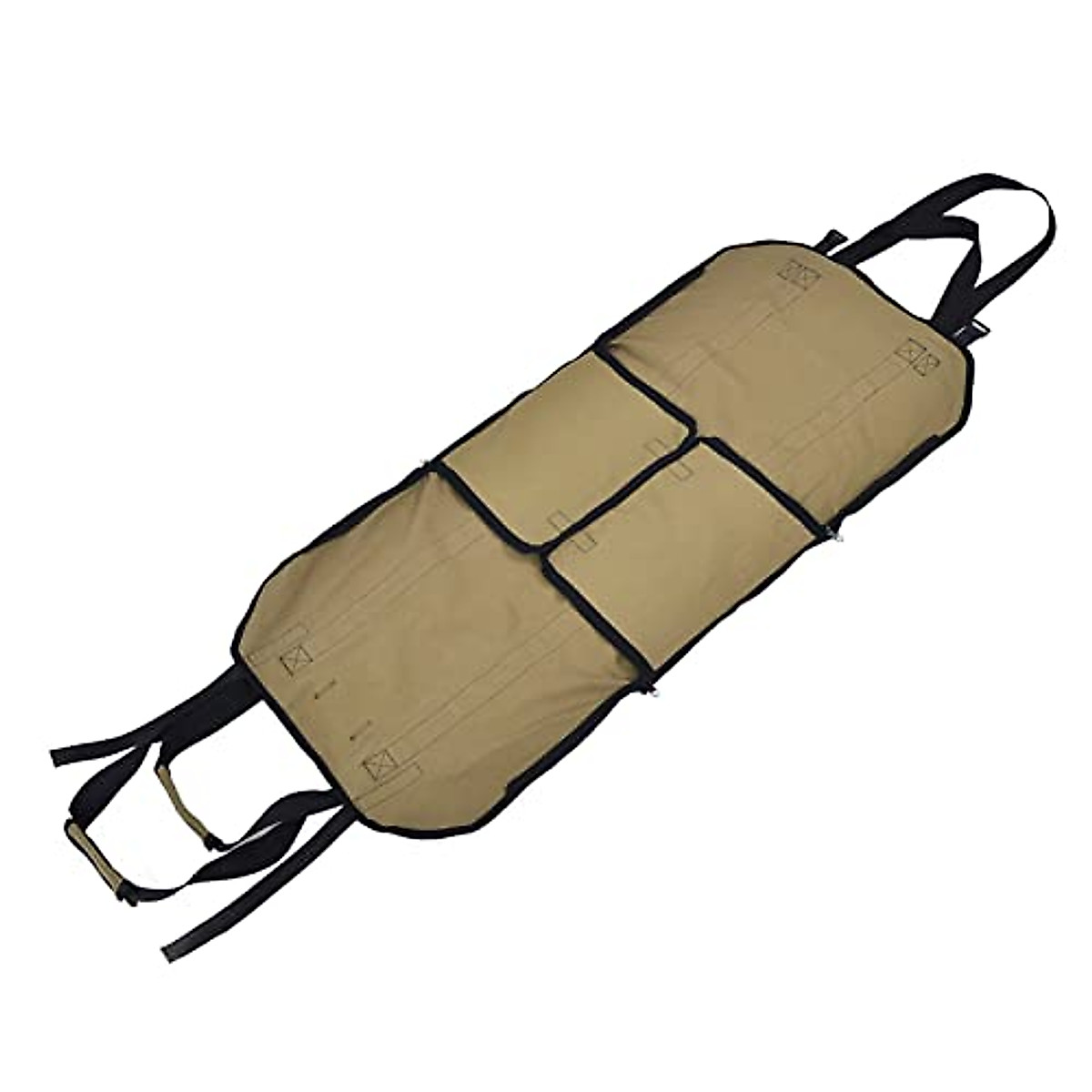 RvSky Household Garden Products Large Capacity Firewood Storage Bag Basket Oxford Cloth Outdoor Camping Wood Log Carrier(卡其)