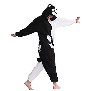 Adult Animal One-piece Pajamas Cosplay Animal Homewear Sleepwear Jumpsuit Costume for Women and Men