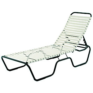 LEMBERG 2" Wide 100' Length Chair Vinyl Strap Strapping for Patio Lawn Garden Outdoor Furniture Matte Finish Color (White)