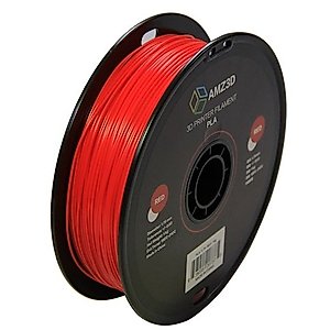 1.75mm Red PLA 3D Printer Filament - 1kg Spool (2.2 lbs) - Dimensional Accuracy +/- 0.03mm