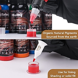 9PCS Tattoo Ink Color Set, 1oz (30ml) Tattoo Supply USA Pigment Kit Solong Tattoo Ink Set TI302S-30-9
