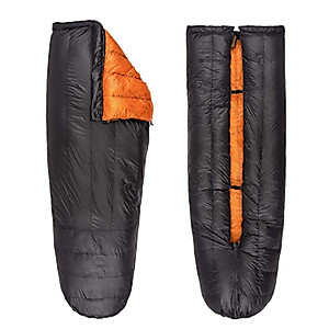 Featherstone Moondance 25 850 Fill Power Down Top Quilt Mummy Sleeping Bag Alternative for Ultralight Backpacking Camping and Thru-Hiking
