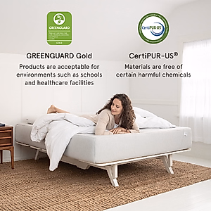 Nod Hybrid by Tuft & Needle Plush 10" King Size Mattress in a Box, Breathable Adaptive Foam, Supportive Pocketed Coils, 100 Night Trial, Fiberglass Free, CertiPUR-US, 10-Year Limited Warranty