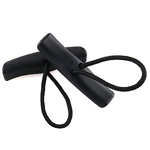 JCBIZ 2pcs 10cm Canoe Kayak Handles Carry Kit Heavy Duty Strong Toggle Handle Rope Pull Handle Cord T-Handle with Cord for Canoe