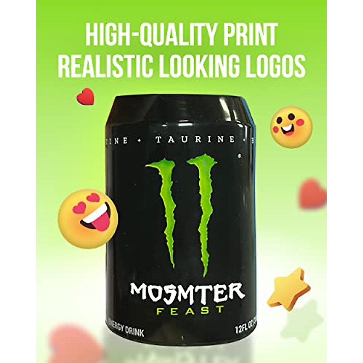 Skywin Silicone Can Sleeve (3 Pack) - Can Cover can Hides Can by Disguising it as a Can of Soda (Momster 3pk 12oz)