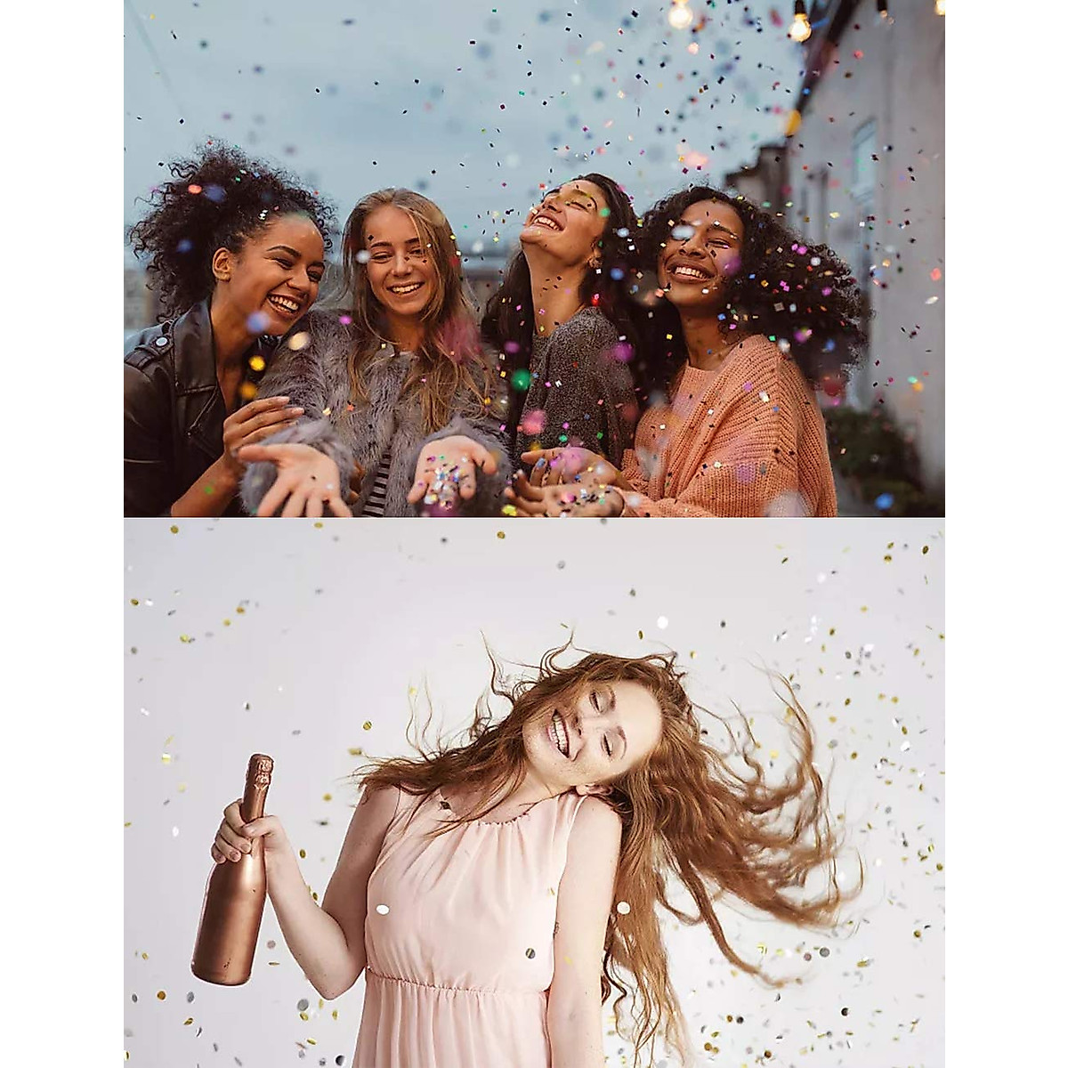 White Confetti Paper 15mm Biodegradable Paper Confetti Circles for Table Wedding Birthday Party Decoration 5000 pcs