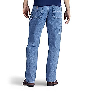 Lee Men's Loose-Fit Straight Leg Carpenter Jean, Retro Stone, 38W x 32L