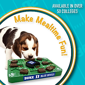 Pets First NCAA Duke Blue Devils Puzzle Toy, Puzzle Treat Dog Toy, Interactive Dog Treat Toy, Dog Puzzle Fedding Slow Toy