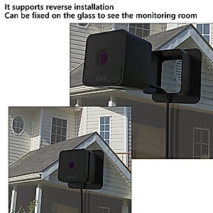 Teccle Window Mount for Blink Mini, Through Window Use Blink Mini Indoor Security Camera, No Need to Run Wiring Outdoors (Pack of 2, Black)