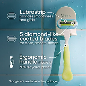 Gillette Venus Extra Smooth Razors for Women, 1 Venus Razor, 2 Razor Blade Refills, Designed for a Close, Smooth Shave