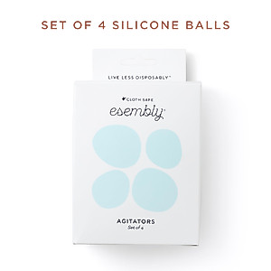 Esembly Agitators, Washer Dryer Balls for Cleaner Softer Laundry, Reusable Eco-Friendly Silicone Laundry Dryer Balls, 4 Pack