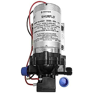Precitrade Shurflo 2088-554-144 Fresh Water Pump, 12 Volts, 3.5 Gallons Per Minute, 45 Psi