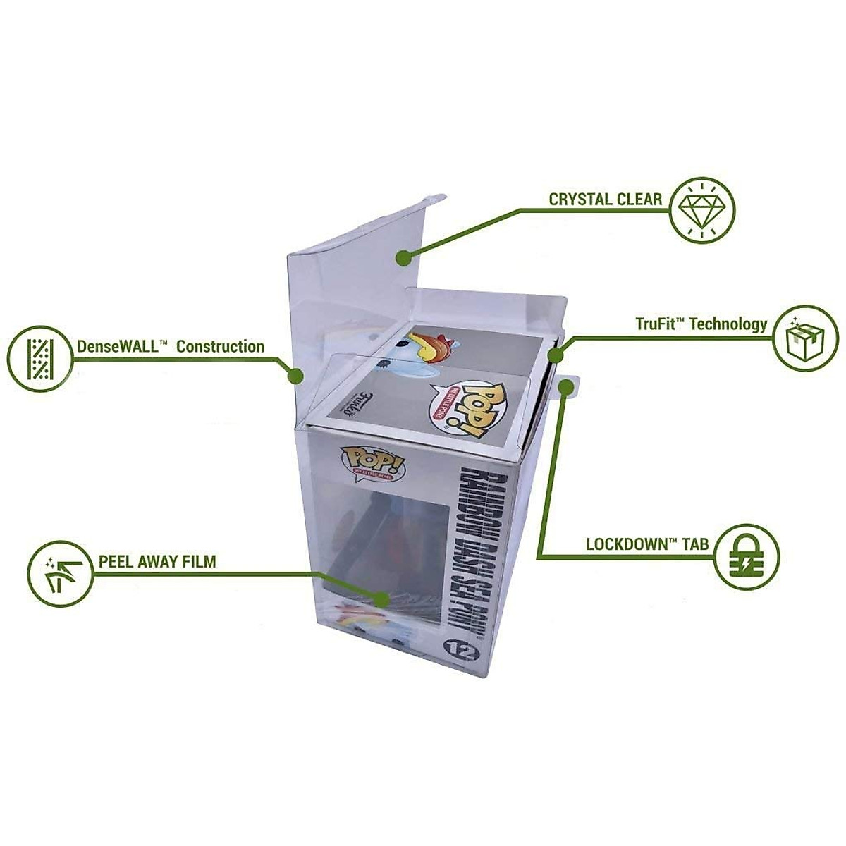 POP Marvel: WandaVision - The Scarlet Witch Glow-in-The-Dark Exclusive Funko Vinyl Figure (Bundled with Compatible Box Protector Case), Multicolored, 3.75 inches