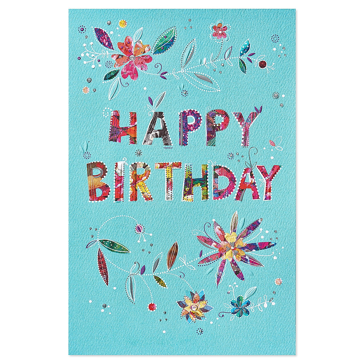 American Greetings Birthday Card for Her (Floral Happy Birthday)