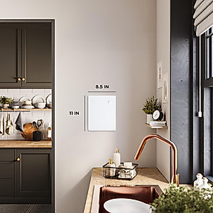 U Brands Contempo Magnetic Dry Erase Board, 8.5 x 11 Inches, White Frame - 251U00-04