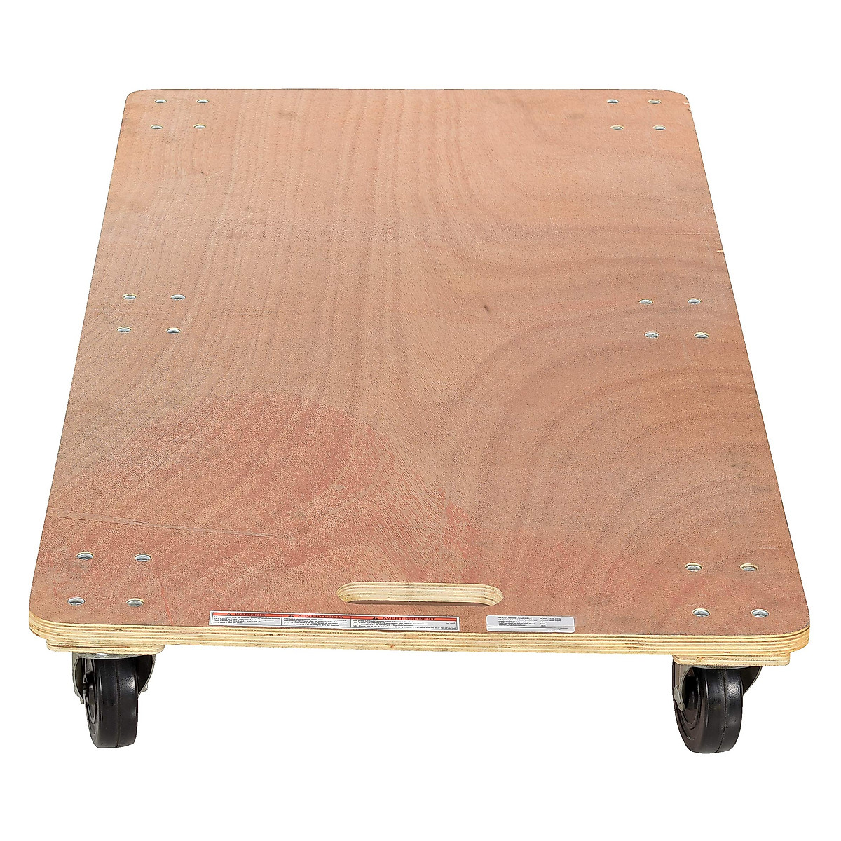 Vestil HDOS-2448-6SW Hardwood Solid Deck Dolly 47-1/4 in. x 23-1/2 in. x 6-1/4 in. 1200 Lb. Capacity