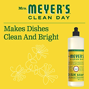 Mrs. Meyers Clean Day Liquid Dishwashing Soap, Honeysuckle, 16 oz 1 pack