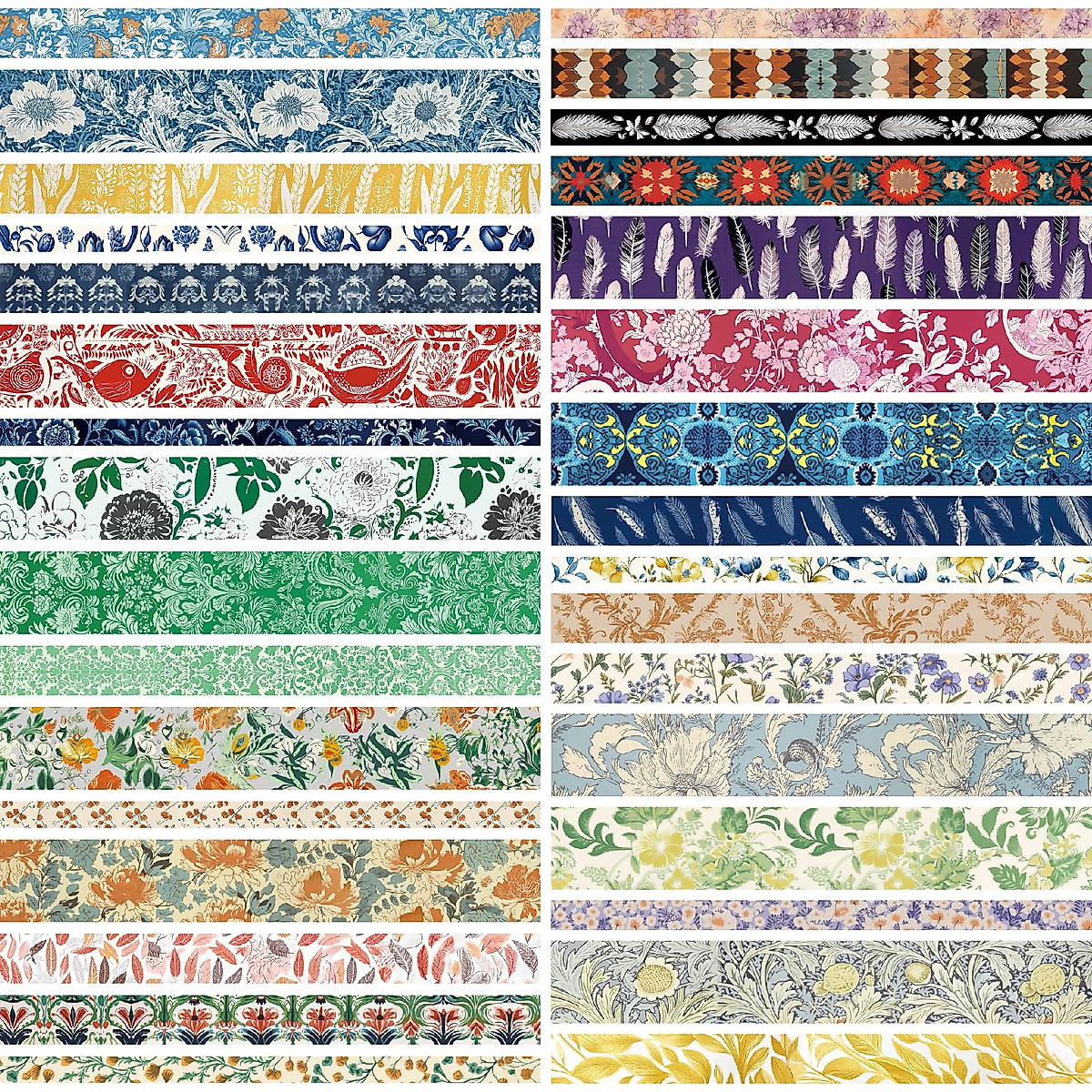 48 Rolls Washi Tape Set,Decorative Masking Adhesive Tape for DIY Crafts and Gift Wrapping,Beautify Bullet Journals ,Planners by KOVANO