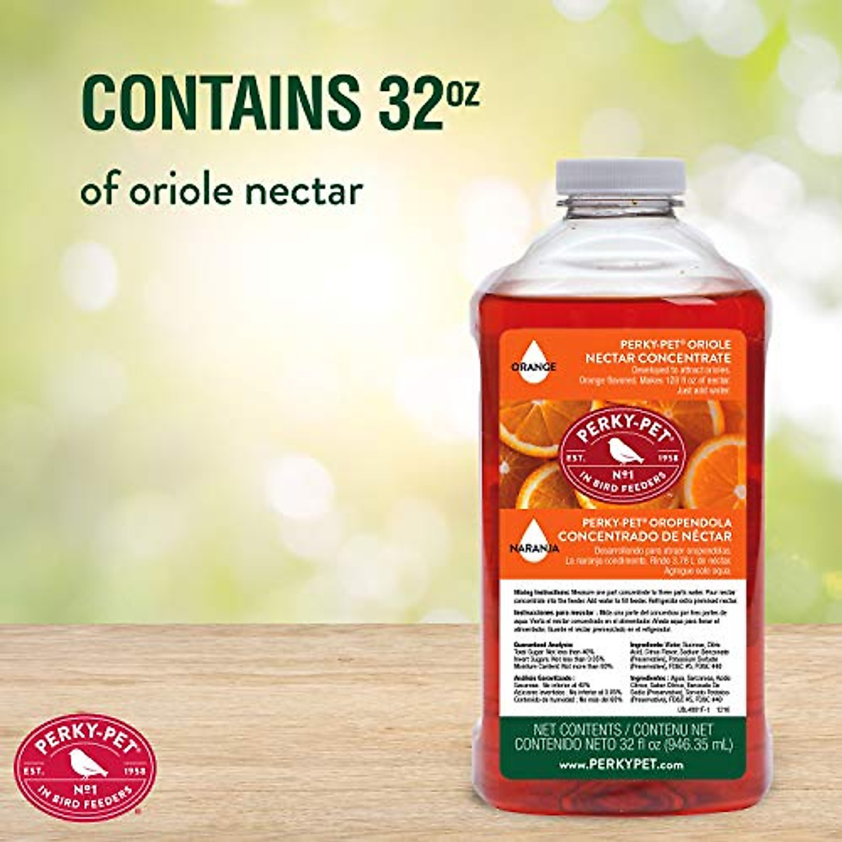 Perky-Pet 4801 Oriole Nectar Concentrate, 32-Ounce