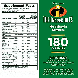 Nature's Bounty Disney® and Pixar® The Incredibles Kids Gummy Multi Vitamin, 180 Gummies