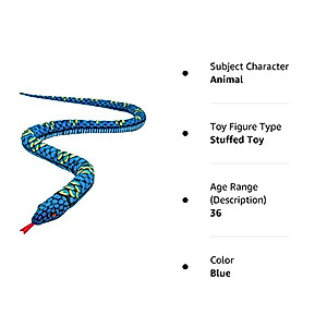 MUOVE Snake Stuffed Animal, Plush Large Snake Realistic Snake Toy, 110 inch Gifts for Kids
