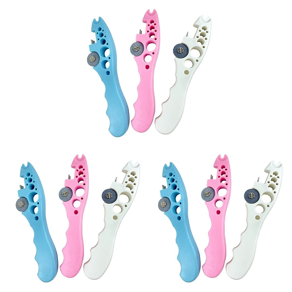 9 pcs Ampoule Opener, Glass Bottle Opener Glass ampoule Cutter Portable Multifunctional Vial Cap Remover with Grinding Wheel Ampoule Cutting Device for Home Use