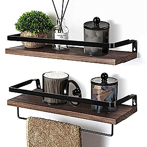 Qtip Holder Bathroom Set with Tray(4PCS) - 3 Pack Acrylic Plastic Apothecary Jars Qtip Dispenser Canister with Lid and Labels, 1 Pack Bathroom Vanity Tray, for Cotton Ball, Cotton Swab (Black)