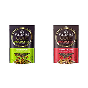 Bundle of Wellness CORE Bowl Boosters Joint Health & Heart Health Dog Food Topper, 4 Ounce Bag