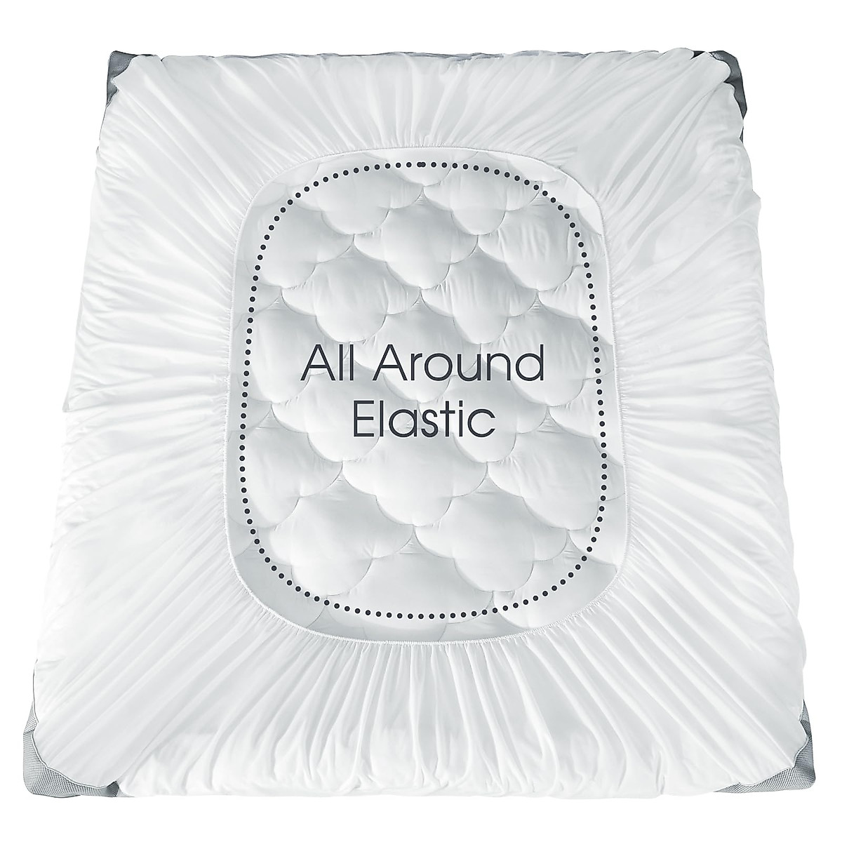 Powdion Mattress Topper King, Soft Plush Cooling Down Alternative Pillow Top Mattress Topper King for Back Pain,Thick Mattress Pad Bed Topper with 8-21" Deep Pocket