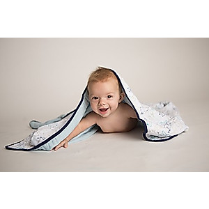 Hudson Baby Unisex Baby Cotton Muslin Swaddle Blankets, Foxes, 3-Pack