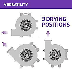 ProTeam 107132 ProBlitz Air Mover Fan, Utility Fan, Carpet Dryer, High Velocity Blower Fan , Grey
