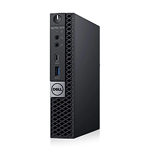 Dell OptiPlex 7070 Micro Desktop Intel Core i7 9th Gen i7-9700T Eight Core 256GB SSD 16GB Windows 10 Pro (Renewed)