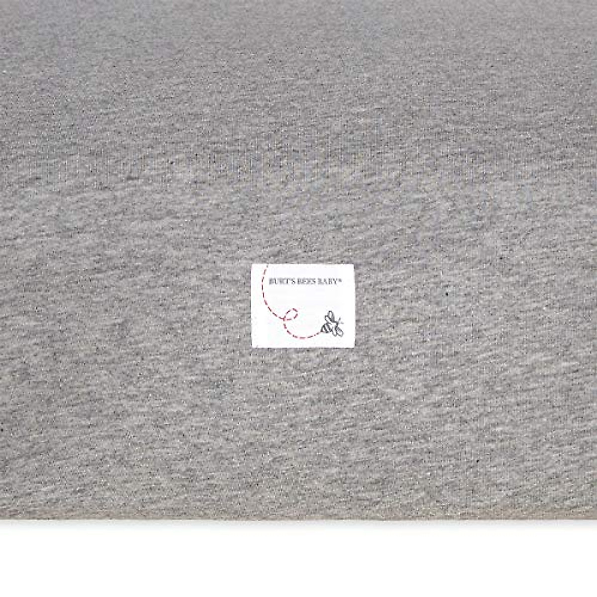 Burt's Bees Baby - Fitted Crib Sheet, Solid Color, 100% Organic Cotton Crib Sheet for Standard Crib and Toddler Mattresses (Heather Grey) , 28x52 Inch (Pack of 1)