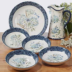 Certified International Bohemian Blue 24 oz. Soup/Cereal Bowls, Set of 4, Multicolor