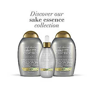 OGX Youth Enhancing + Sake Conditioner, 13 Ounce Bottle Sulfate-Free Surfactant Conditioner