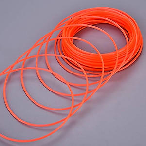 YWBL-WH 49-Foot Round Nylon Trimmer Cord Line for Lawn Mower Brush Cutter Grass Trimmer Strimmer(red(2.4mm*15m)), Cutting Tool