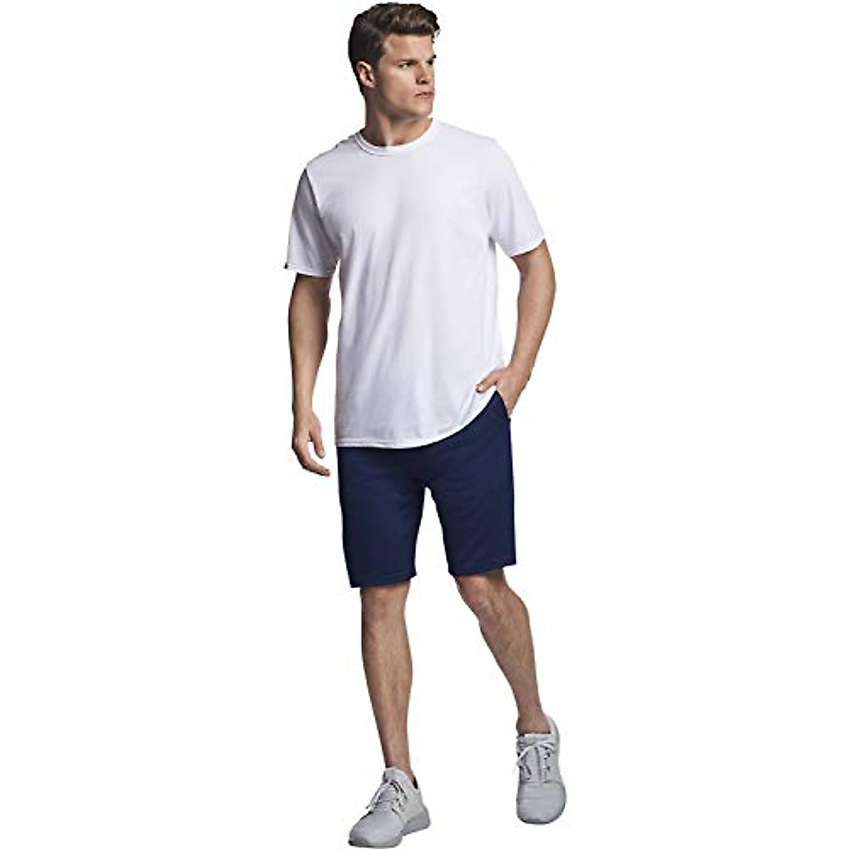 Russell Athletic mens Performance Cotton Short Sleeve T-Shirt, white, L