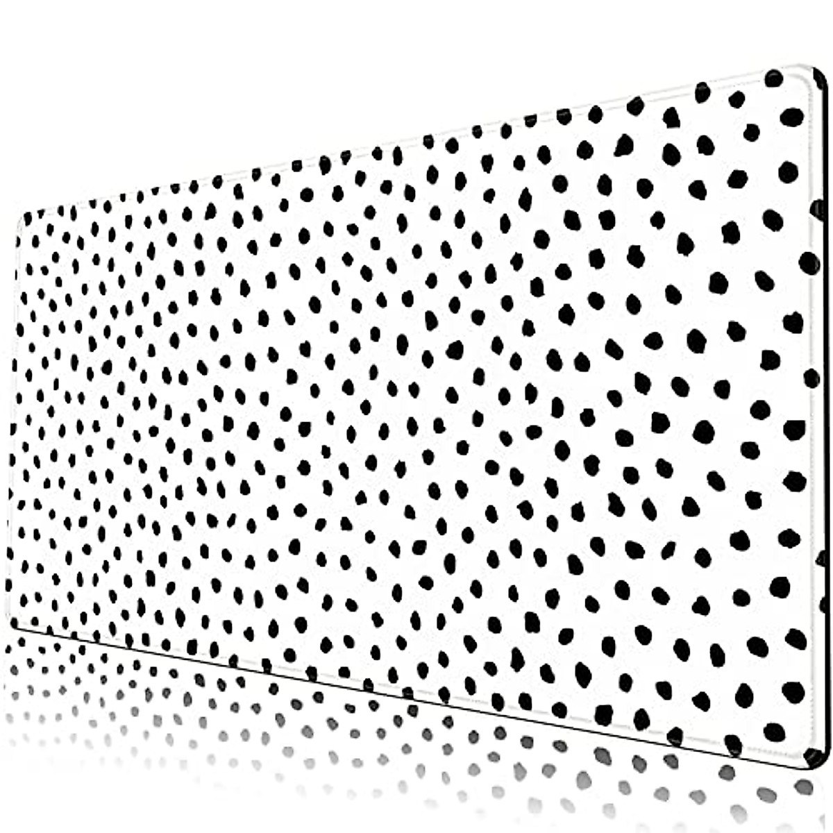 Boho Desk Mat, Polka Dot Large Mouse Pad Desk Pad Boho Desk Accessories for Women Office Decor, XXL Mousepad Long Laptop Keyboard Mouse Mat 31.5''X15.7'' Non-Slip Rubber Base with Stitched Edges